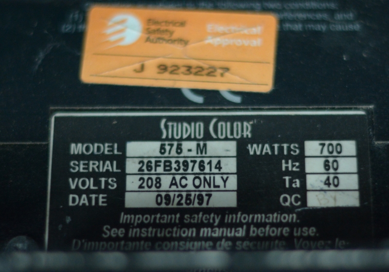 Used Studio Color 575 M by High End Systems - Item# 37193
