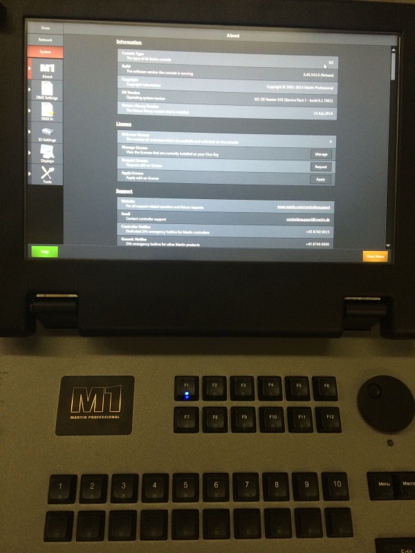 Used M1 ts Controller by Martin Professional - Item# 39296